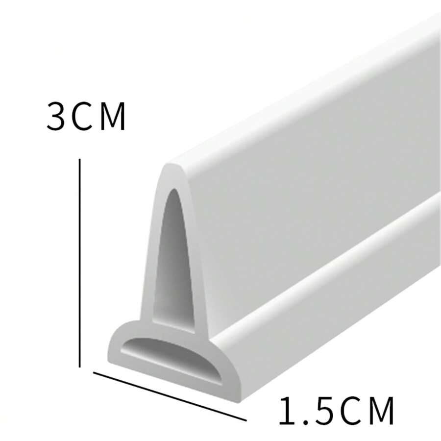 White 30mm High Water Blocking Strip, 1-Meter Installation, Bathroom ...