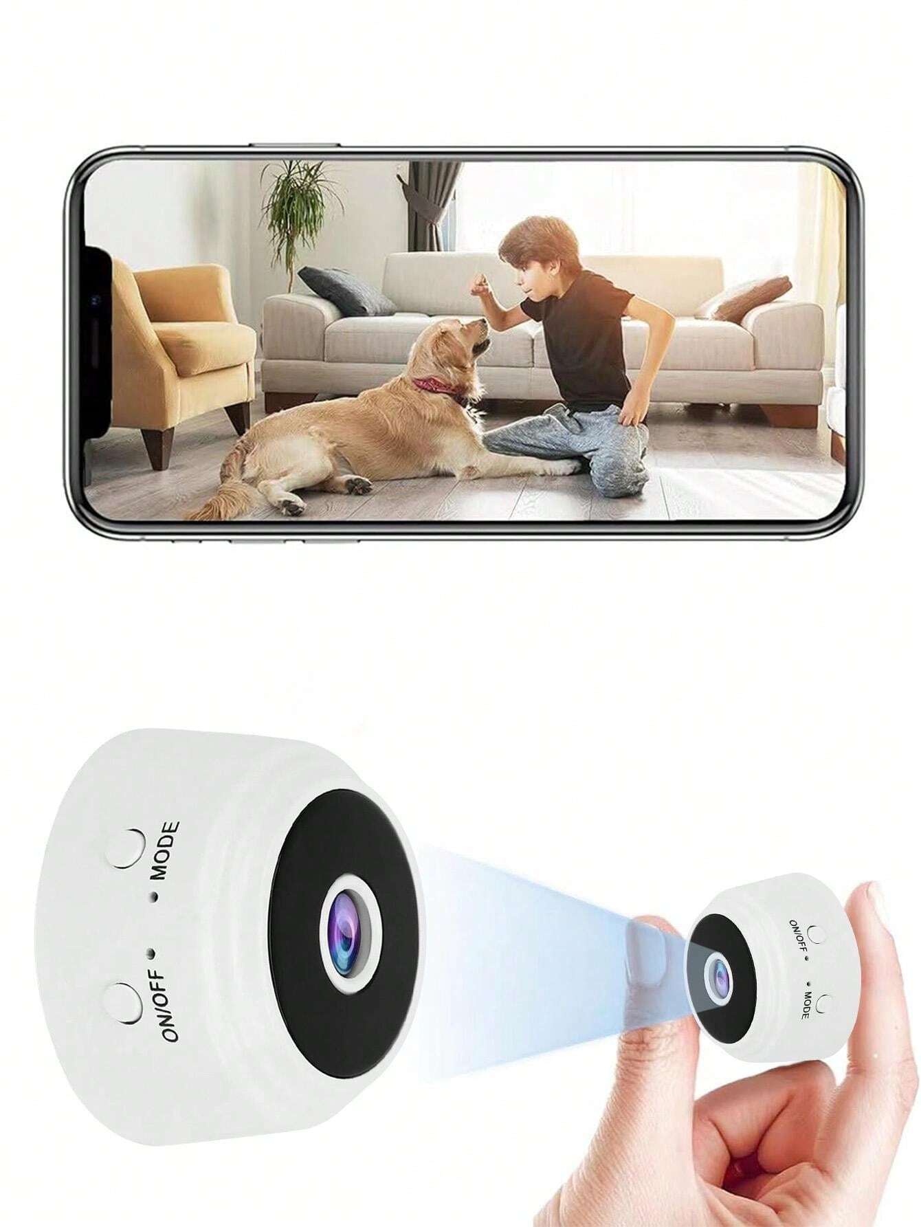 Caméra De Surveillance Intelligente Sans Fil Hd À Vision Nocturne ...