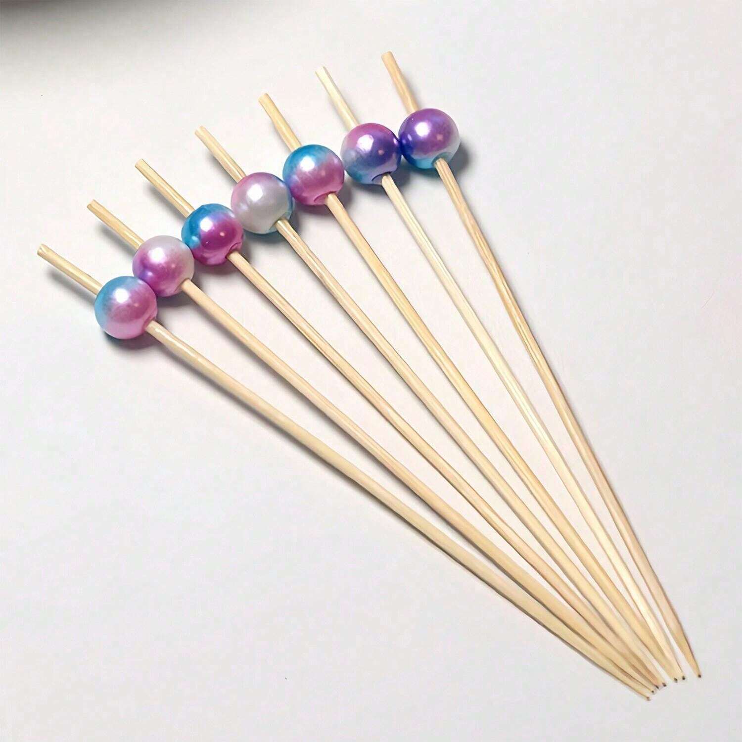 Juego de 100/50/10 piezas de pinchos para comida en degradado, pinchos ...