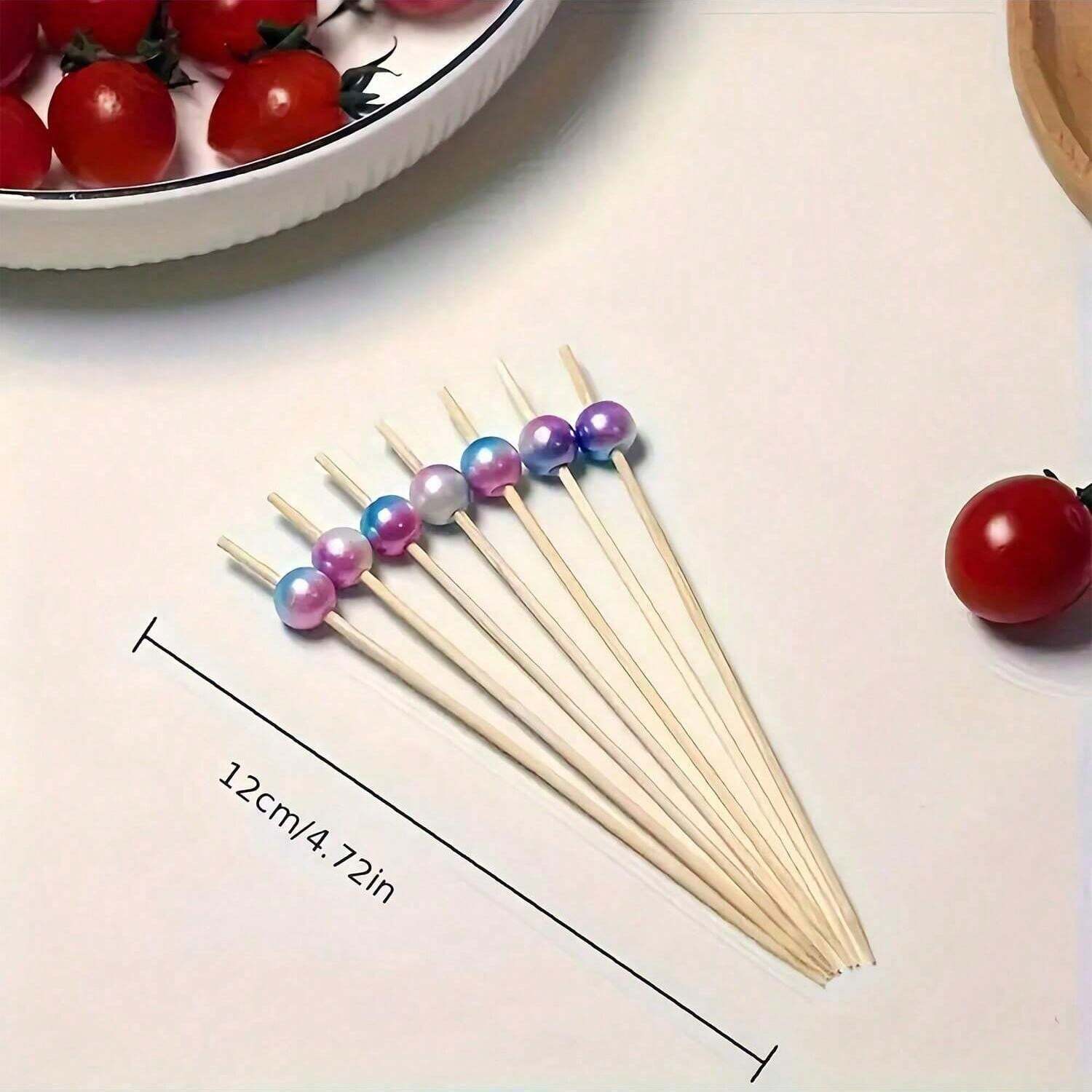 Juego de 100/50/10 piezas de pinchos para comida en degradado, pinchos ...