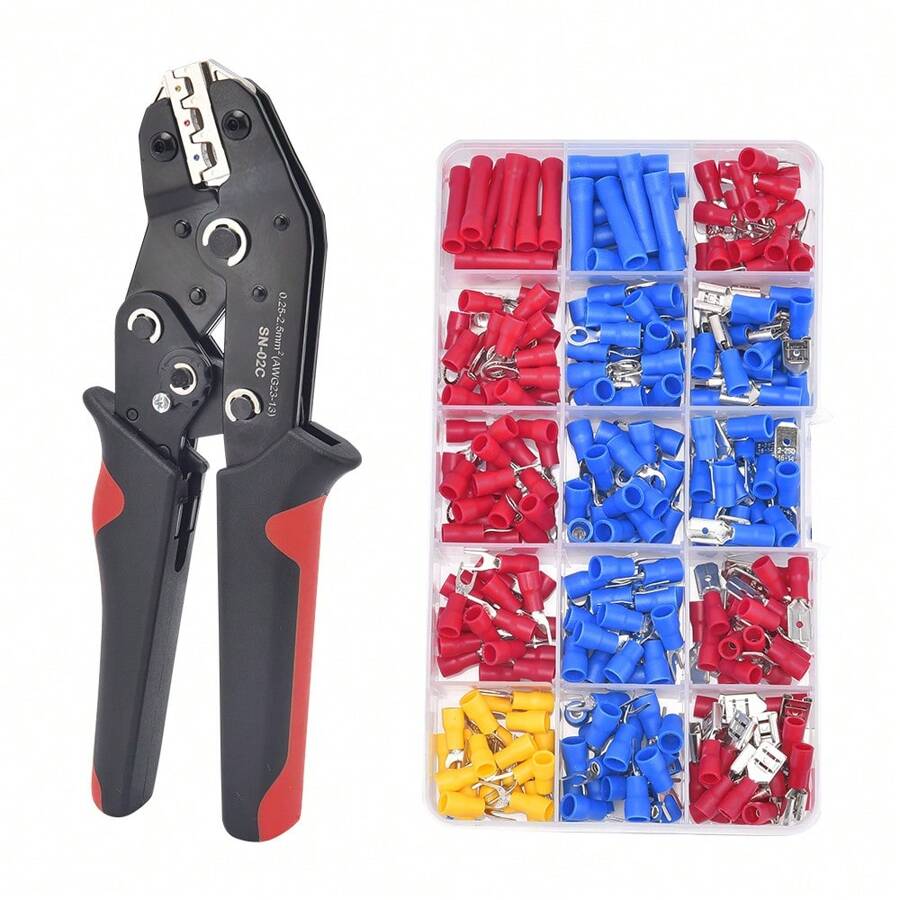 1 Set SN-02C Wire Crimping Tool Set, Insulated Wire Electrical ...