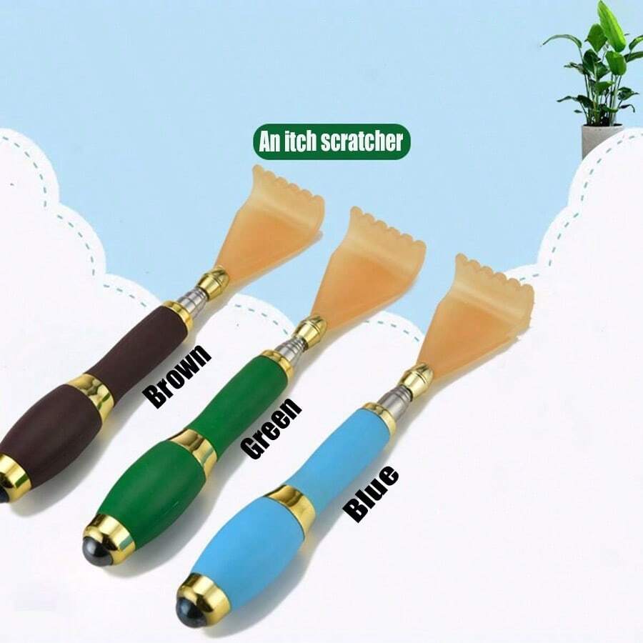 1PC Double Head Retractable Tickle Back Scratcher Old Head Not Begging ...