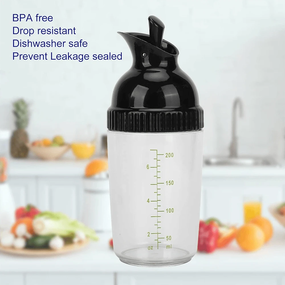 200ml Salad Dressing Bottle Container, Delivered Cleaning Brush ...