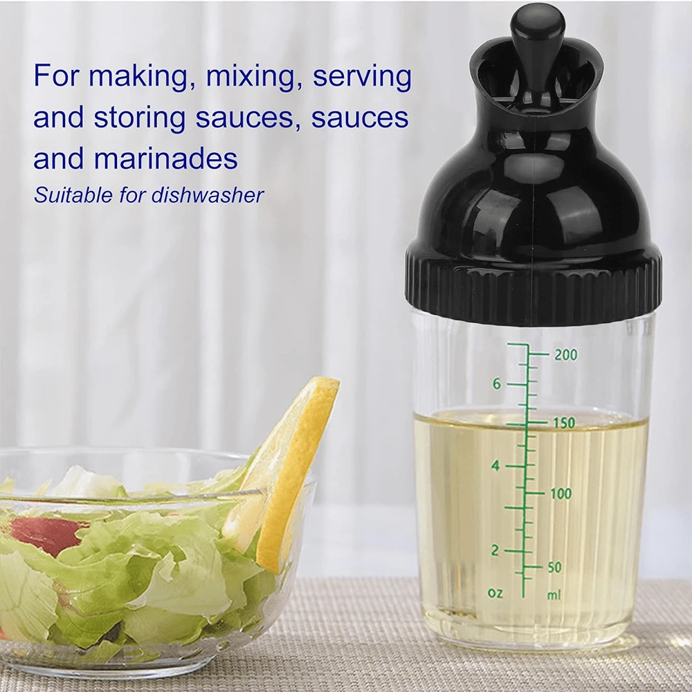 200ml Salad Dressing Bottle Container, Delivered Cleaning Brush ...