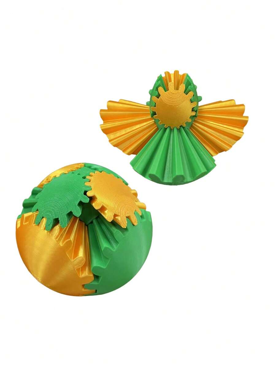 Gear Ball, Gear Ball Fidget Toy, 3D Printed Gear Ball Spin Ball Or Cube ...