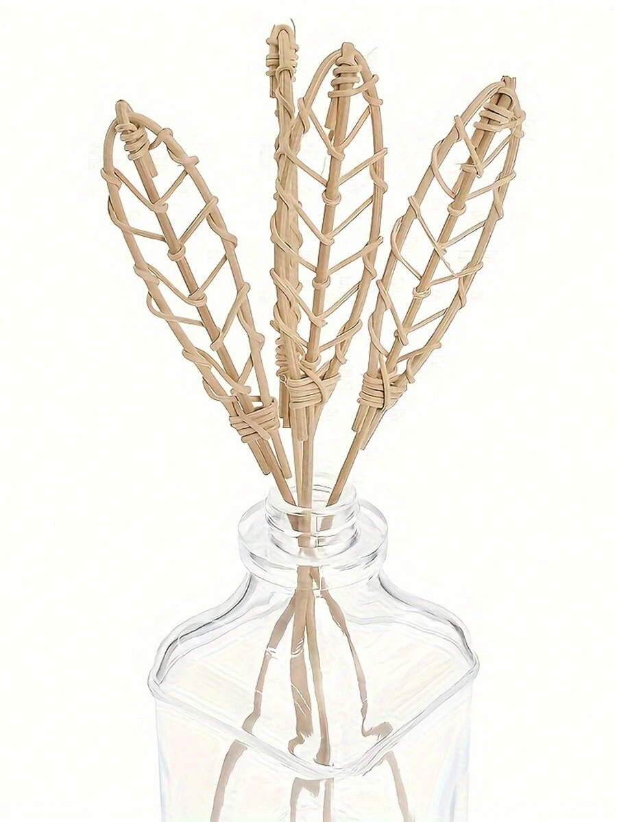 5pcs Flower And Cane Diffuser Set - Natural Wood Fragrance Oil For Home ...