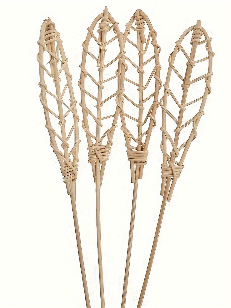 5pcs Flower And Cane Diffuser Set - Natural Wood Fragrance Oil For Home ...