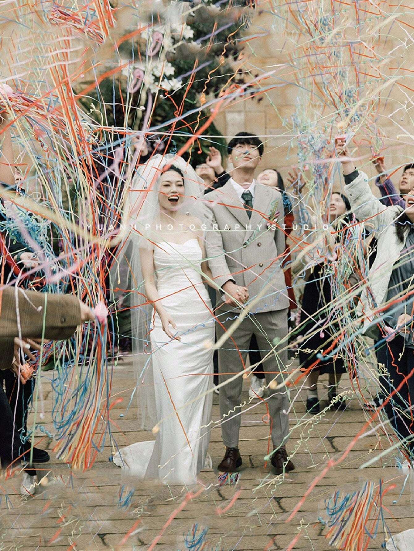 20pcs Hand Held Color Ribbons For Celebrations, Weddings, And Birthdays ...