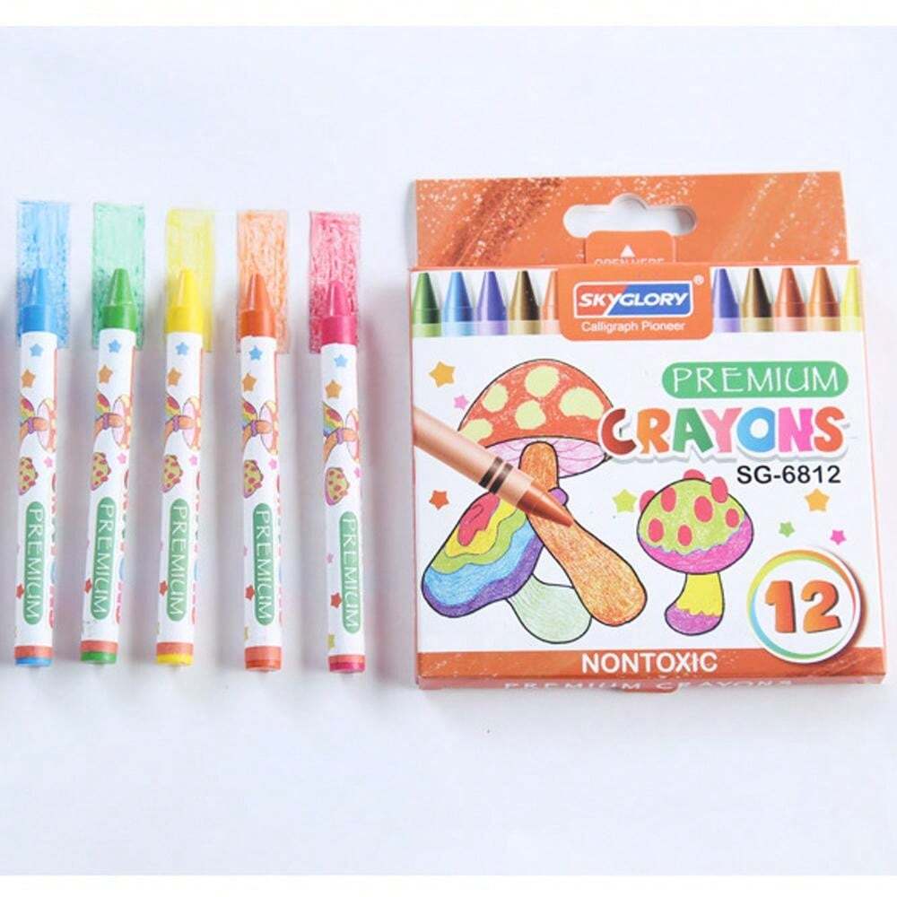 1pc Colorful Student Oil Pastel Stick Set, Artistic Drawing Crayon ...