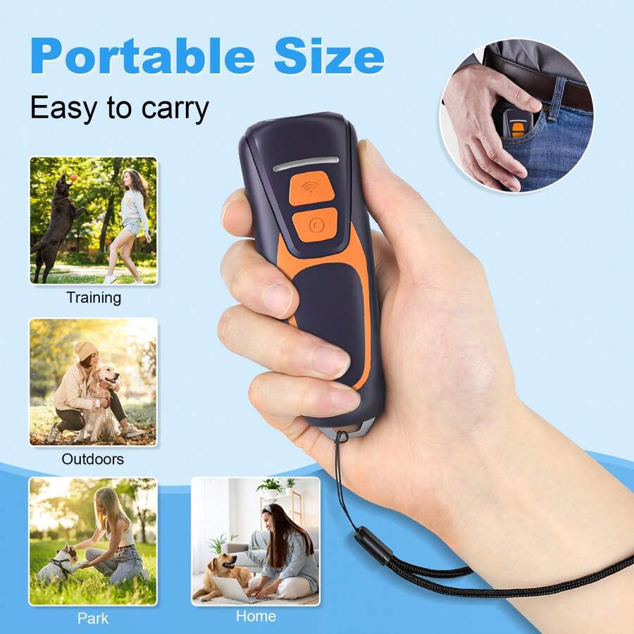 Dog Bark Deterrent Devices, Rechargeable Ultrasonic Anti Barking Device ...