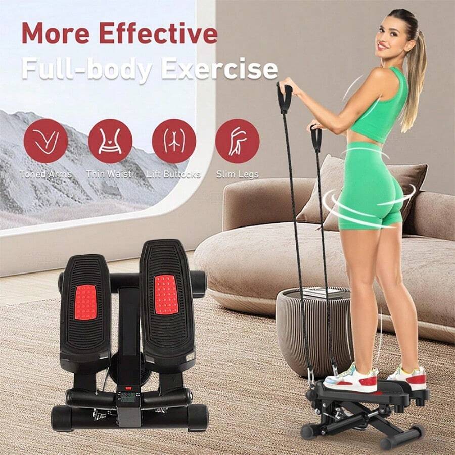 Mini Stepper, Stair Stepper With Resistance Bands, Mini Stepper With ...
