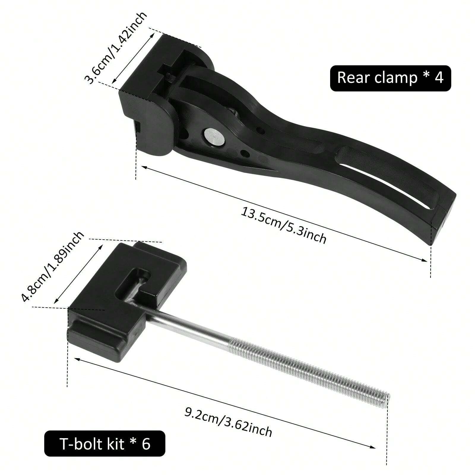 20Pcs Tonneau Cover Replacement Clamps Kit Sturdy Hard Tri-Fold Tonneau ...