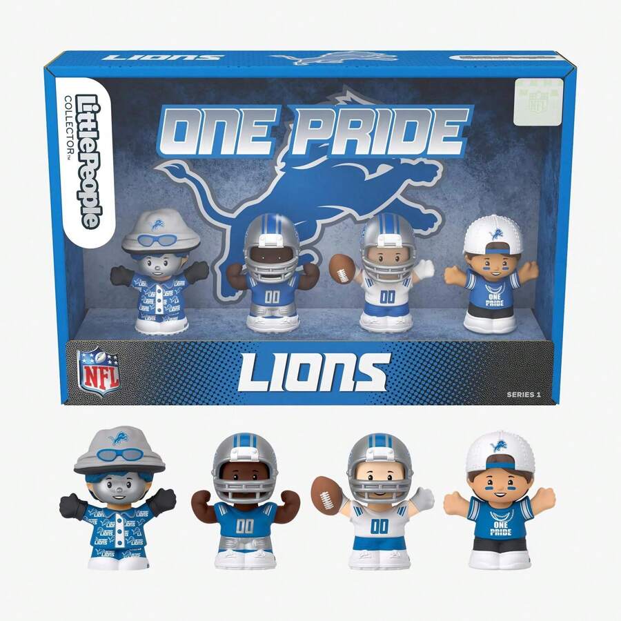 NFL Fisher Price - Little People Collector X NFL - Detroit Lions 4-Pack ...