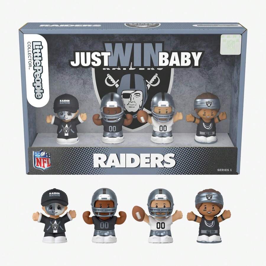 Fisher Price - Little People Collector X NFL - Las Vegas Raiders 4-Pack ...