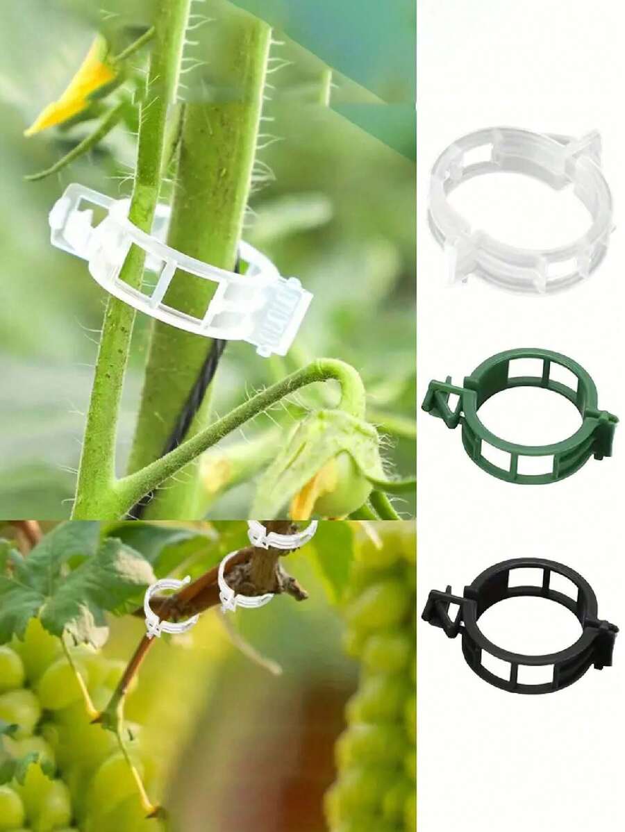 100pcs Plant Clips Hanging Seedling Clips Plastic Ties Vine Clips ...