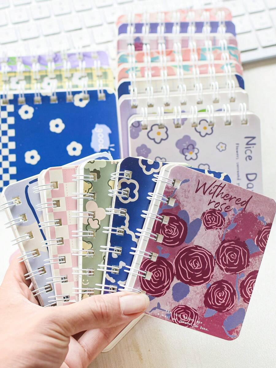 4 Notebooks 1 Set A7 Rollover Coil Book School Supplies Small Book ...