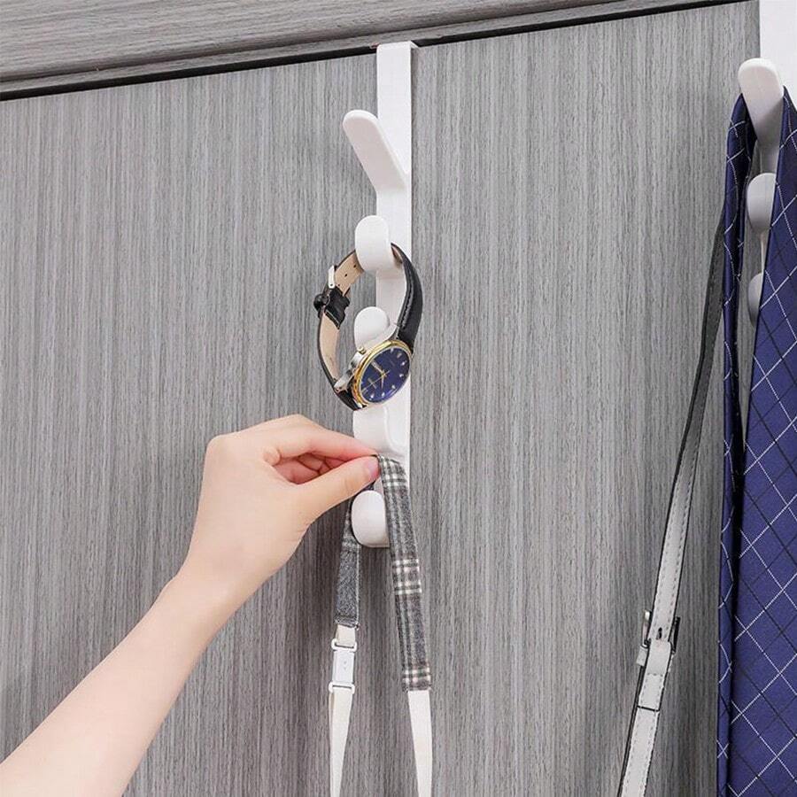 Five-segment Multi-functional Hanger Behind Door Hook Vertical Bag ...