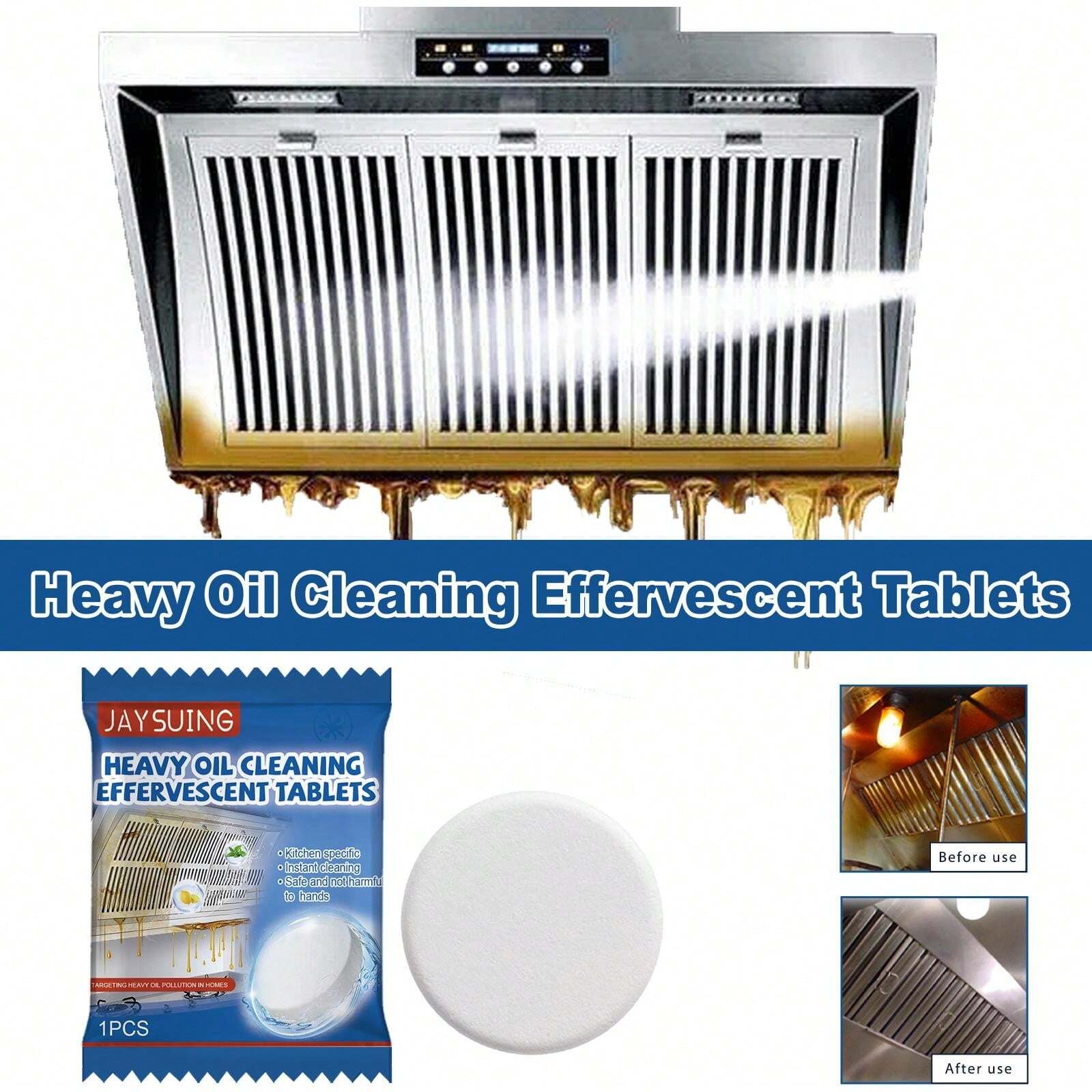 Restaurant Kitchen Cleaning Effervescent Tablets, Heavy Oil Cleaning ...