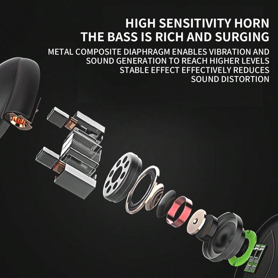 Single Ear Headphones Invisible Earbuds Sleep Bluetooth Earbuds Mini ...