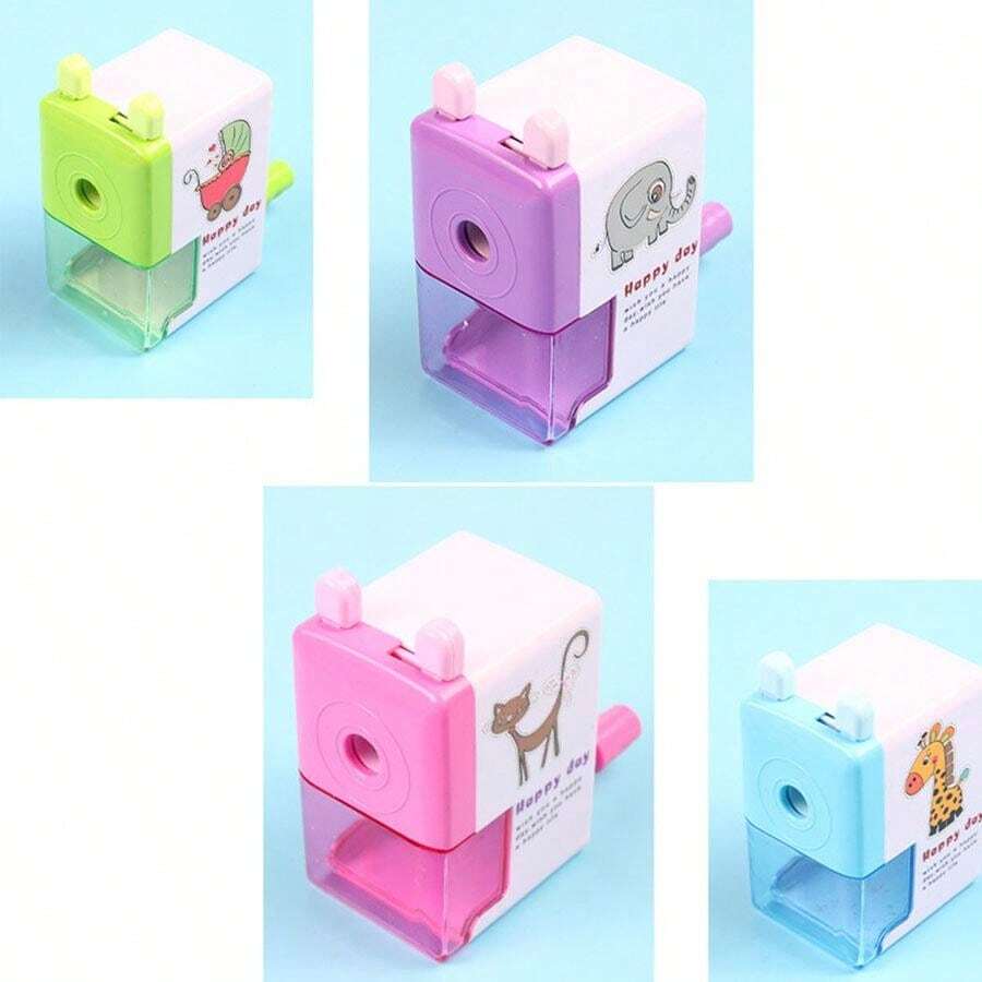 Plastic Cute Pencil Sharpeners Candy Color Standard Pencil Cutting ...