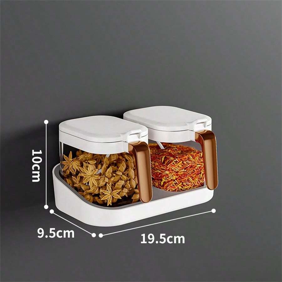 Seasoning Box Kitchen Supplies Wall-Mounted Household Seasoning Bottle ...