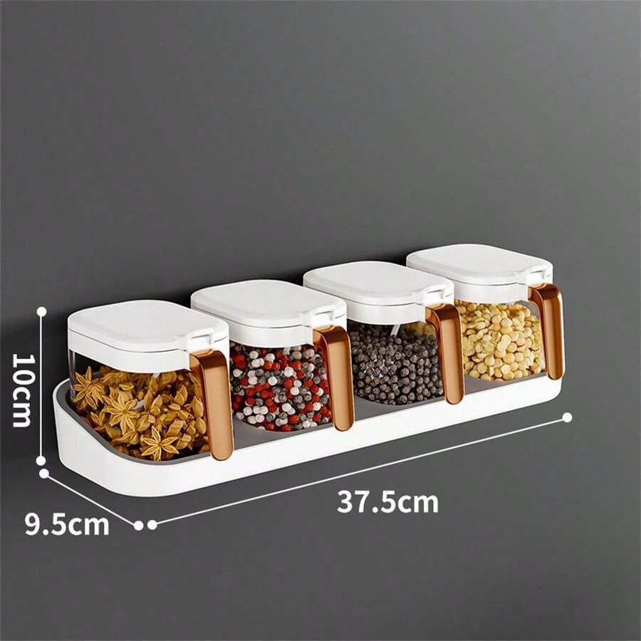 Seasoning Box Kitchen Supplies Wall-Mounted Household Seasoning Bottle ...