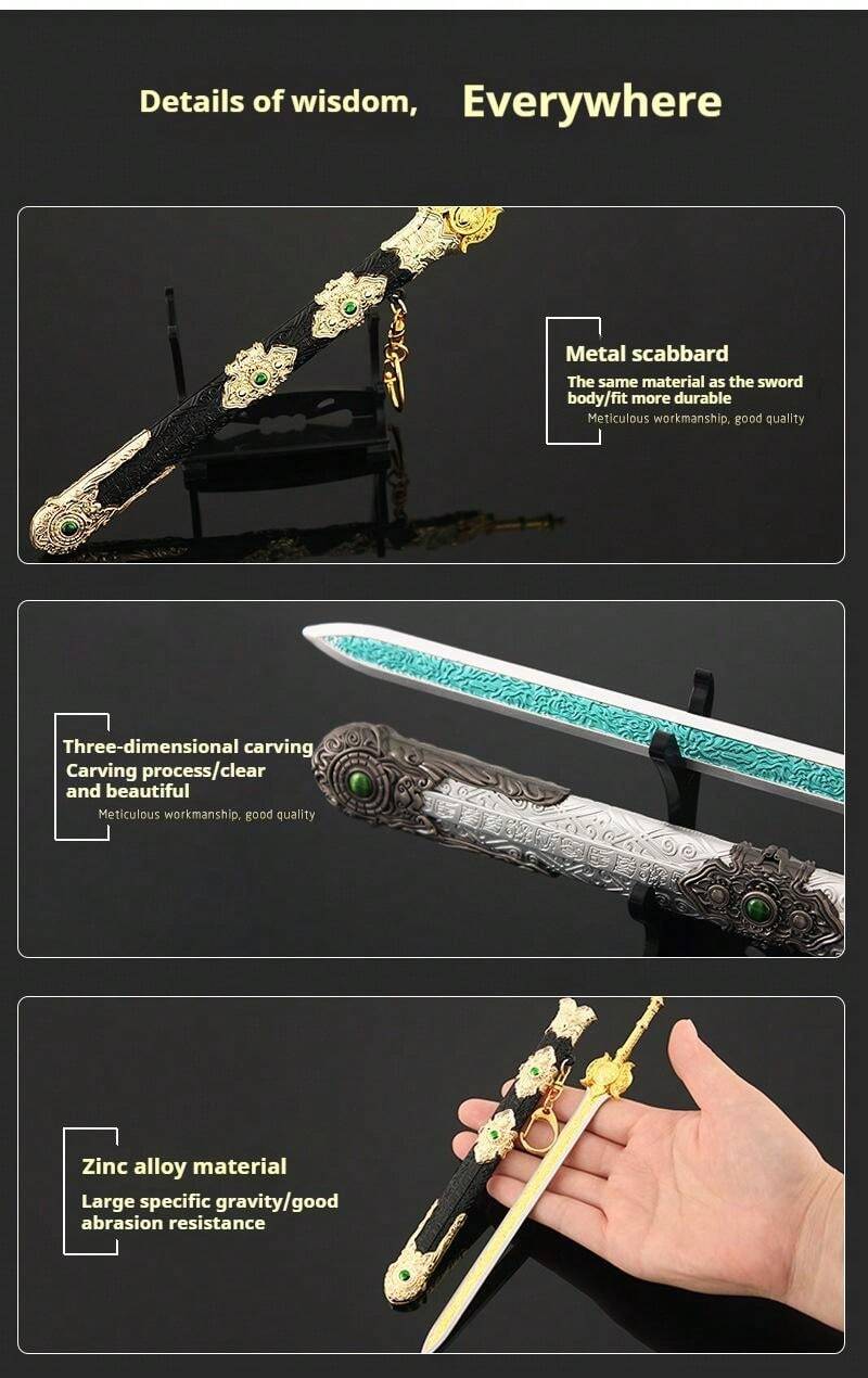 Nouveau produit 2024, pièce de décoration modèle d'épée double soleil ...