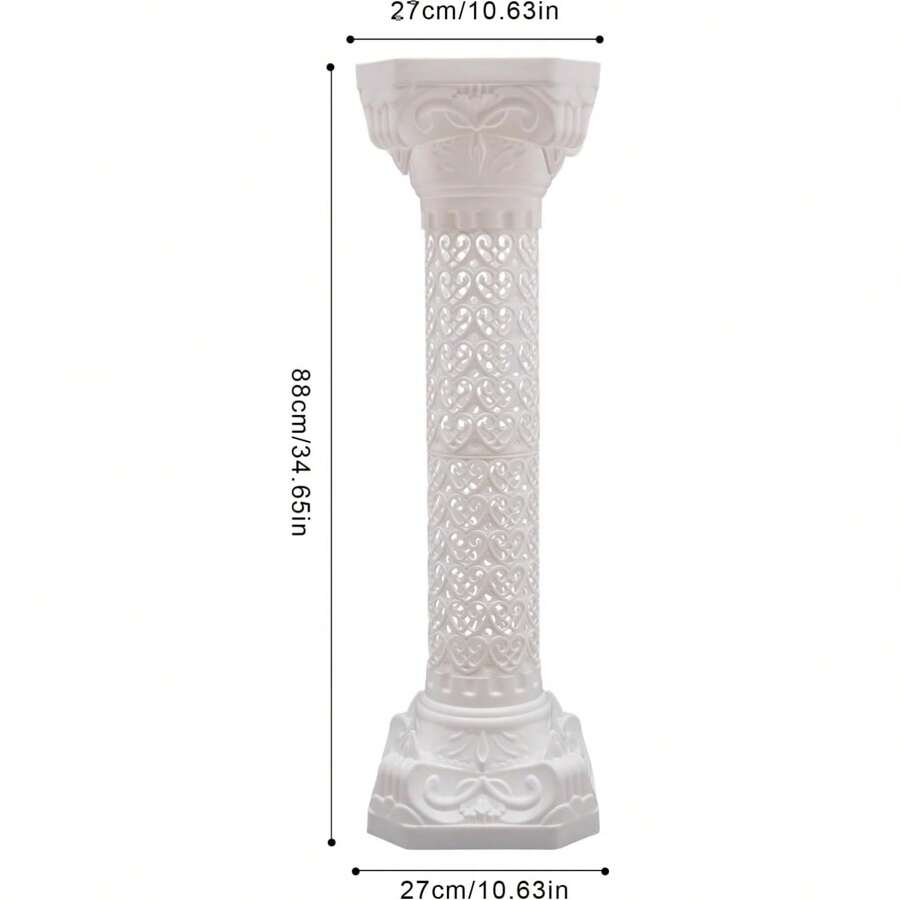 2pcs Wedding Roman Column, 110.23lbs 10.63 * 34.65in Plastic Garden ...