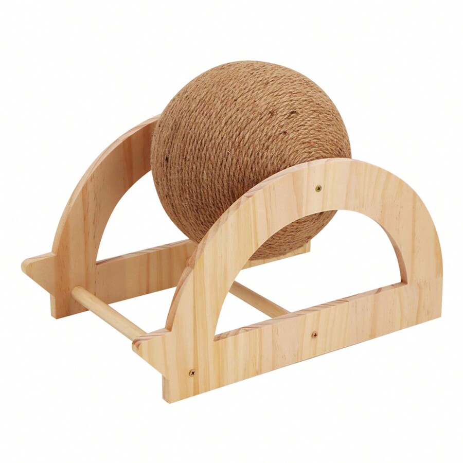 1 นับของเล่นแมว Sisal Scratcher Ball,ธรรมชาติ Sisal Cat Scratching Ball ...