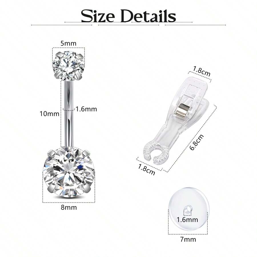 AVYRING 6-11Pcs Body Piercing Kit, Disposable Self Piercing Kit For ...