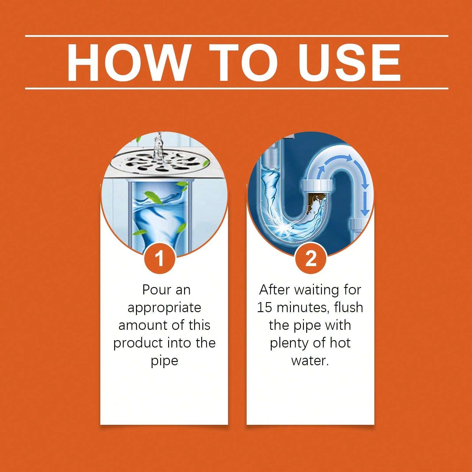 Drain Cleaner, Fast And Powerful Drainage Unclogger For Kitchen And ...