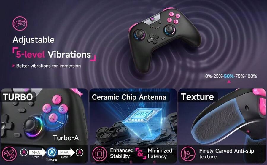 EasySMX EasySMX X05, PC And Multiplatform Gaming Controller With Hall ...