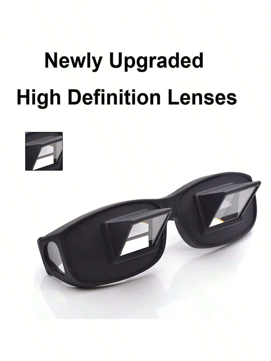 Gafas de prismas horizontales para cama, lentes periscopio para leer y ...