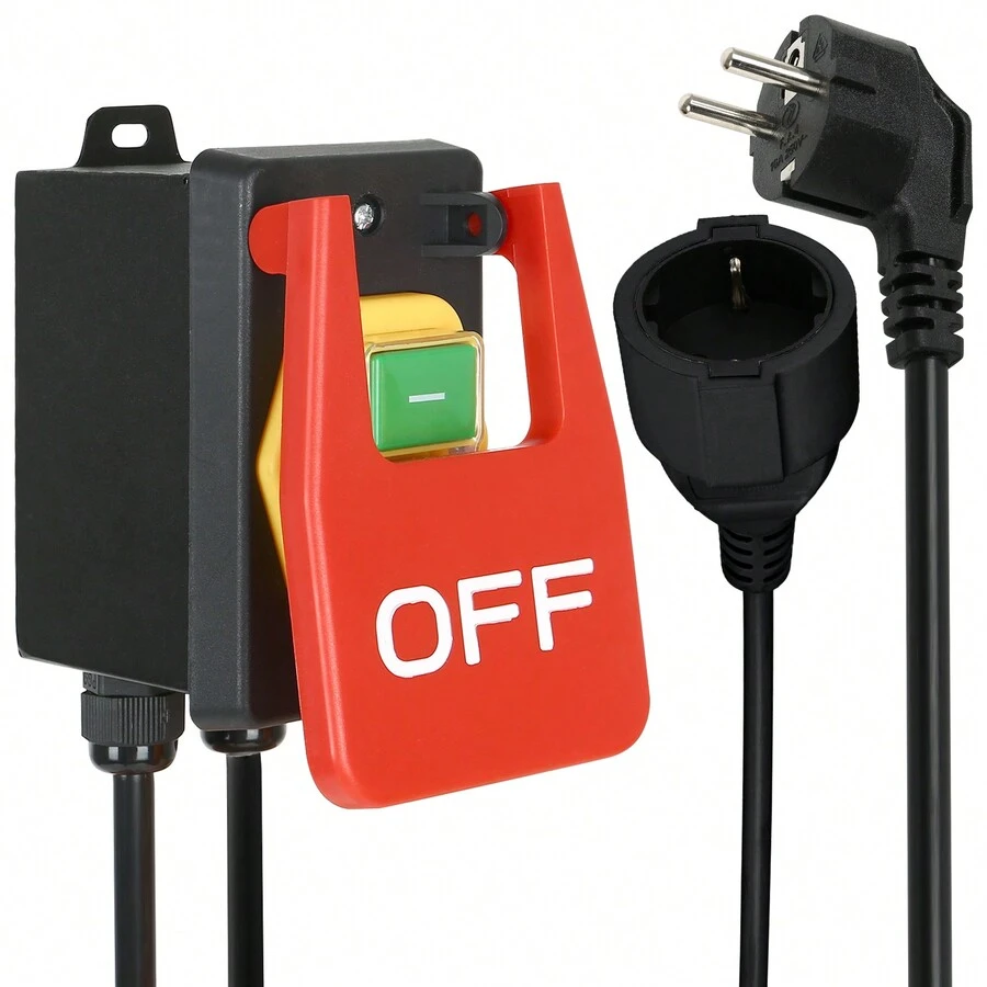 Emergency Stop Switch 220V Single-Phase On-Off Switch 16A Safety Switch ...