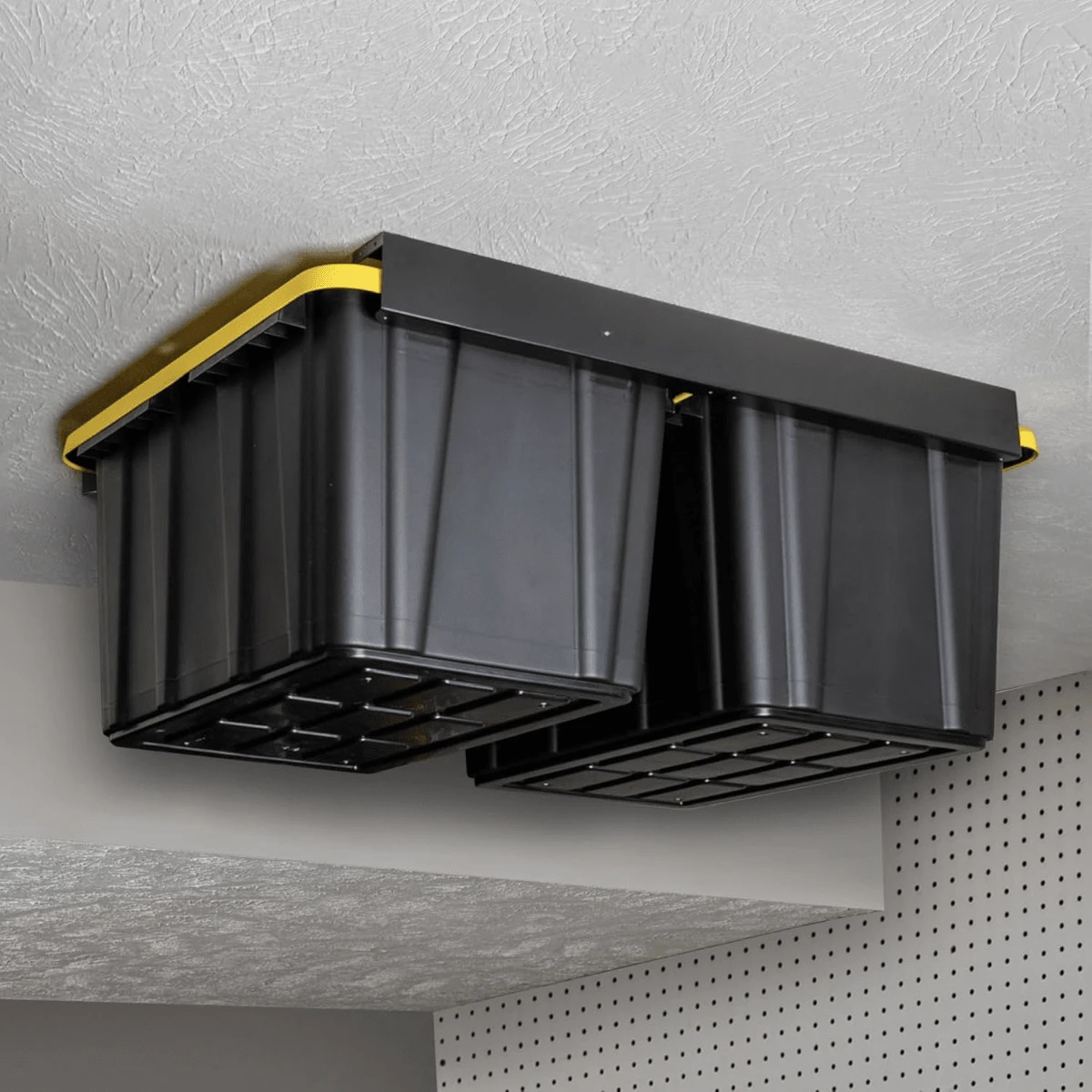 Overhead Garage Storage Rack, Ceiling Racks, Bin Organization System ...