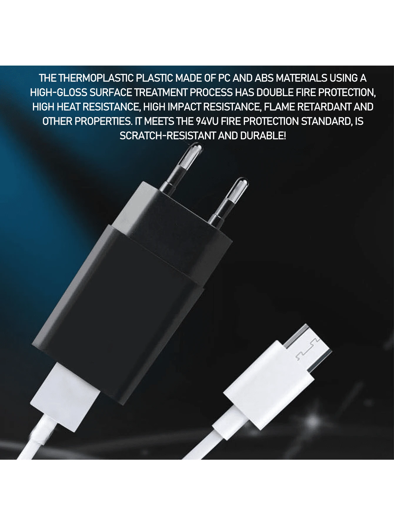 Travel Plug Adapter, USB A Single Port Power Adapter Fast Charger Block ...