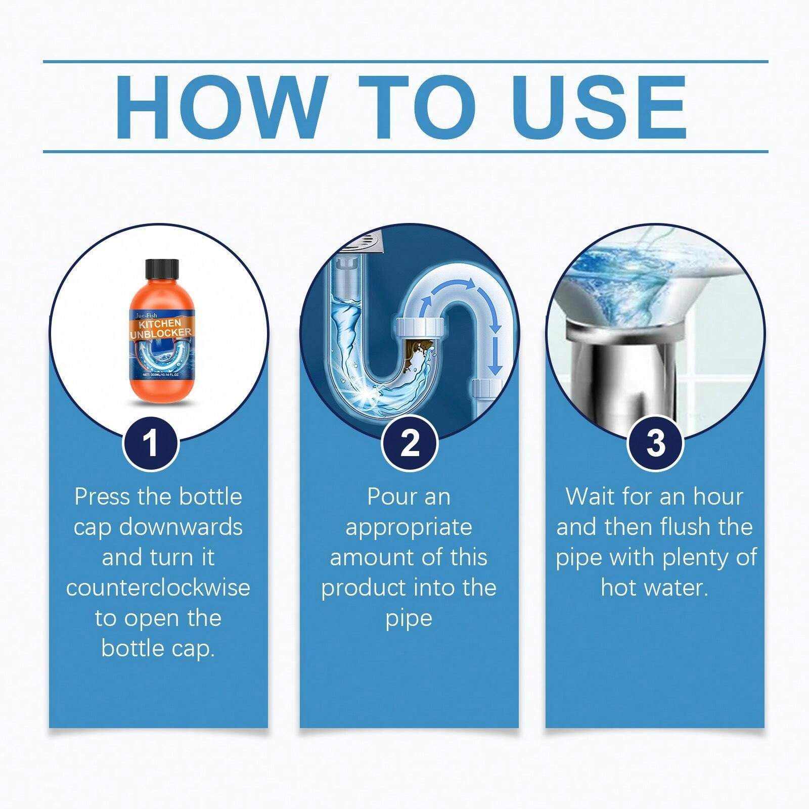 Drain Unclogging Kits Drain Cleaners Hair Unclogging, Strong Sink Drain ...