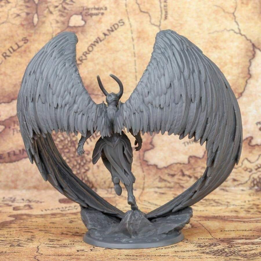 Angel Fighter Human Miniature 36MM Base Large Size Fantasy 3D Printed ...