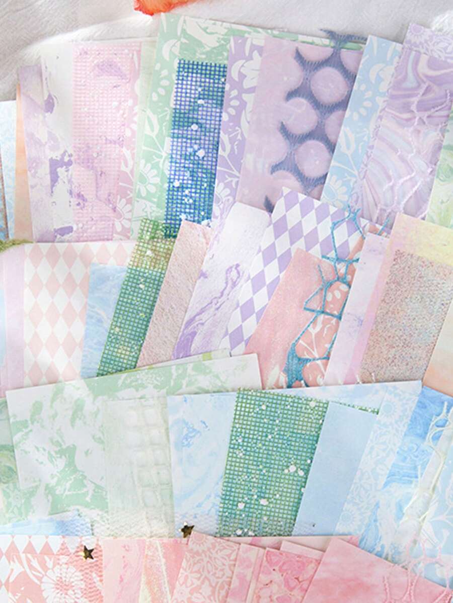 15pcs Vintage Textured Paper Sheets, DIY Craft Tissue Mixed Material ...