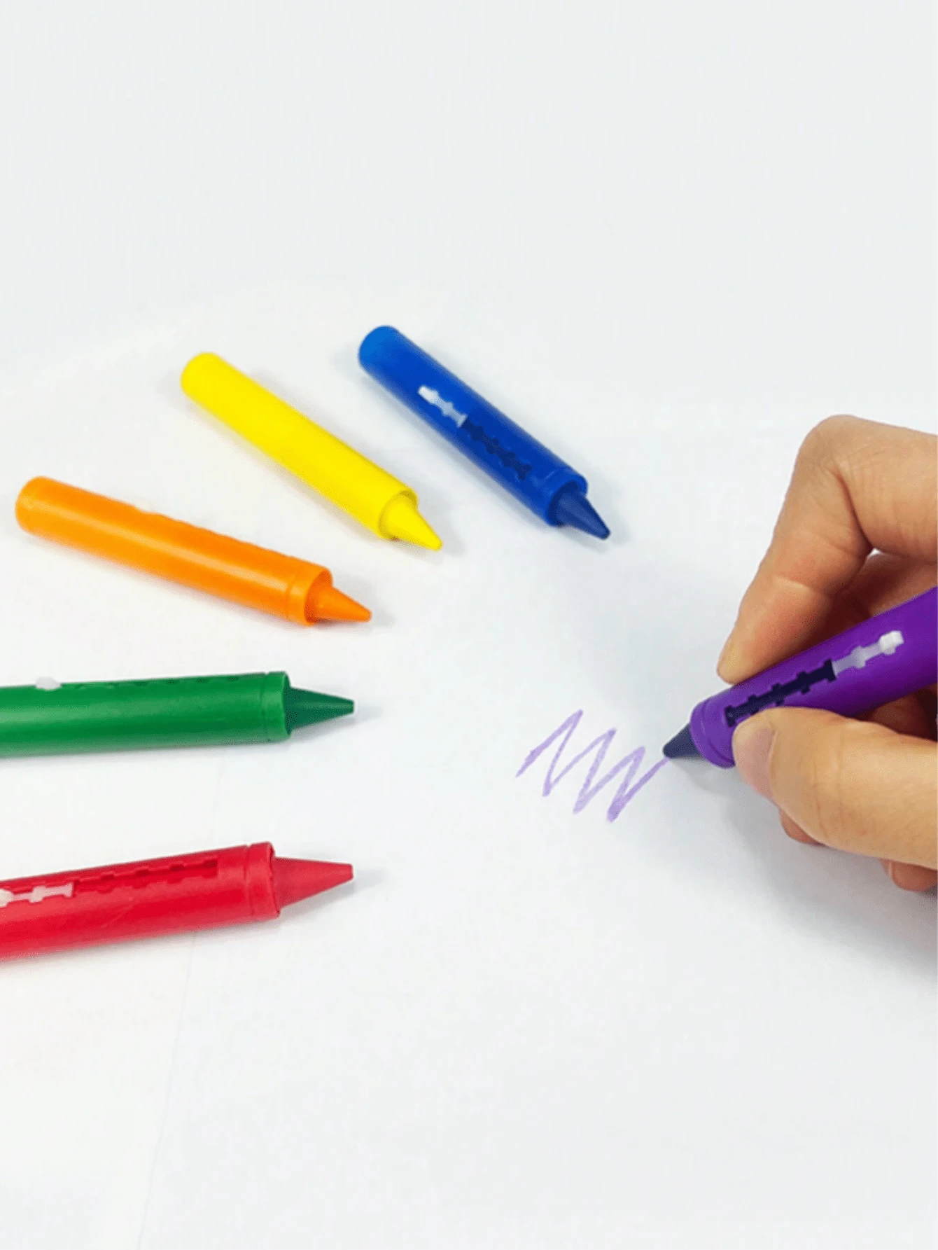 6pcs/Set Kids Washable Graffiti Bath Crayons, Push-Pull Wax Crayon For ...