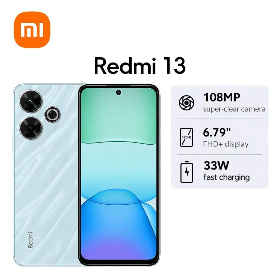 Redmi 13 Global Version Smartphone NFC 108MP Super-Clear Camera 3X ...