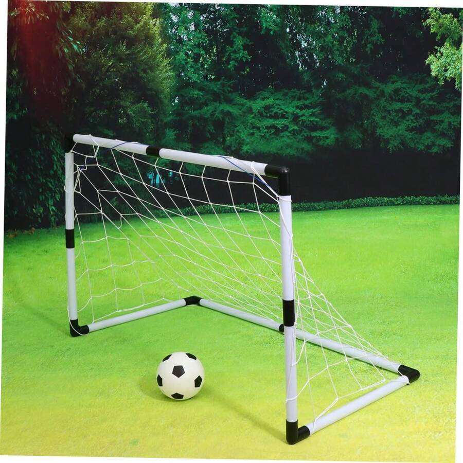 Youth Soccer Goals With Soccer Ball And Pump | Portable Goals With Nets ...