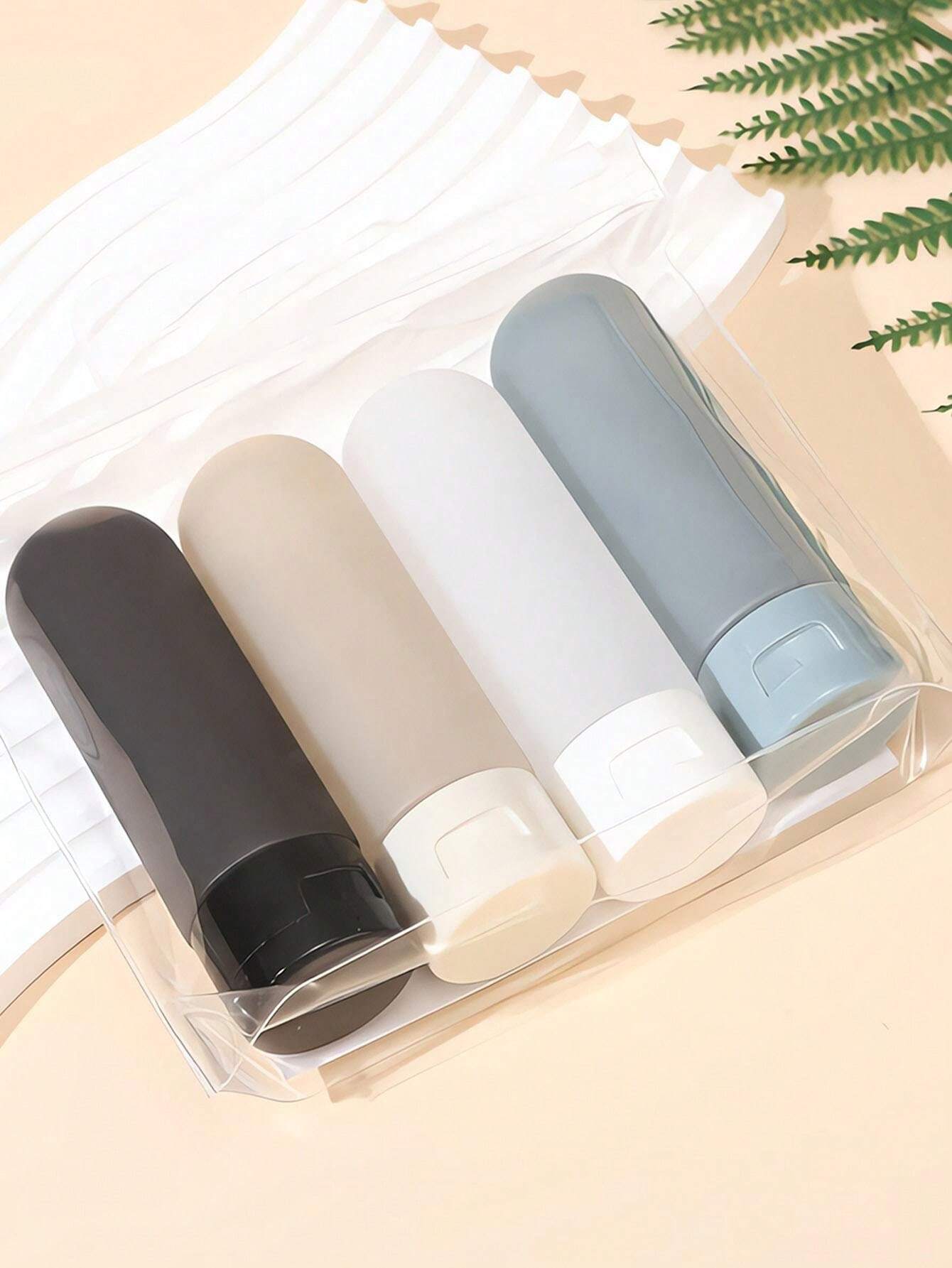 4 paquetes de recipientes de cosméticos rellenables, botellas de ...