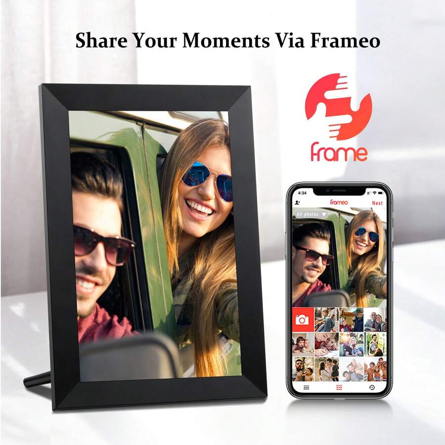 AEEZO AiMOR App Enabled 10.1 Inch Digital Picture Frame IPS HD Display ...