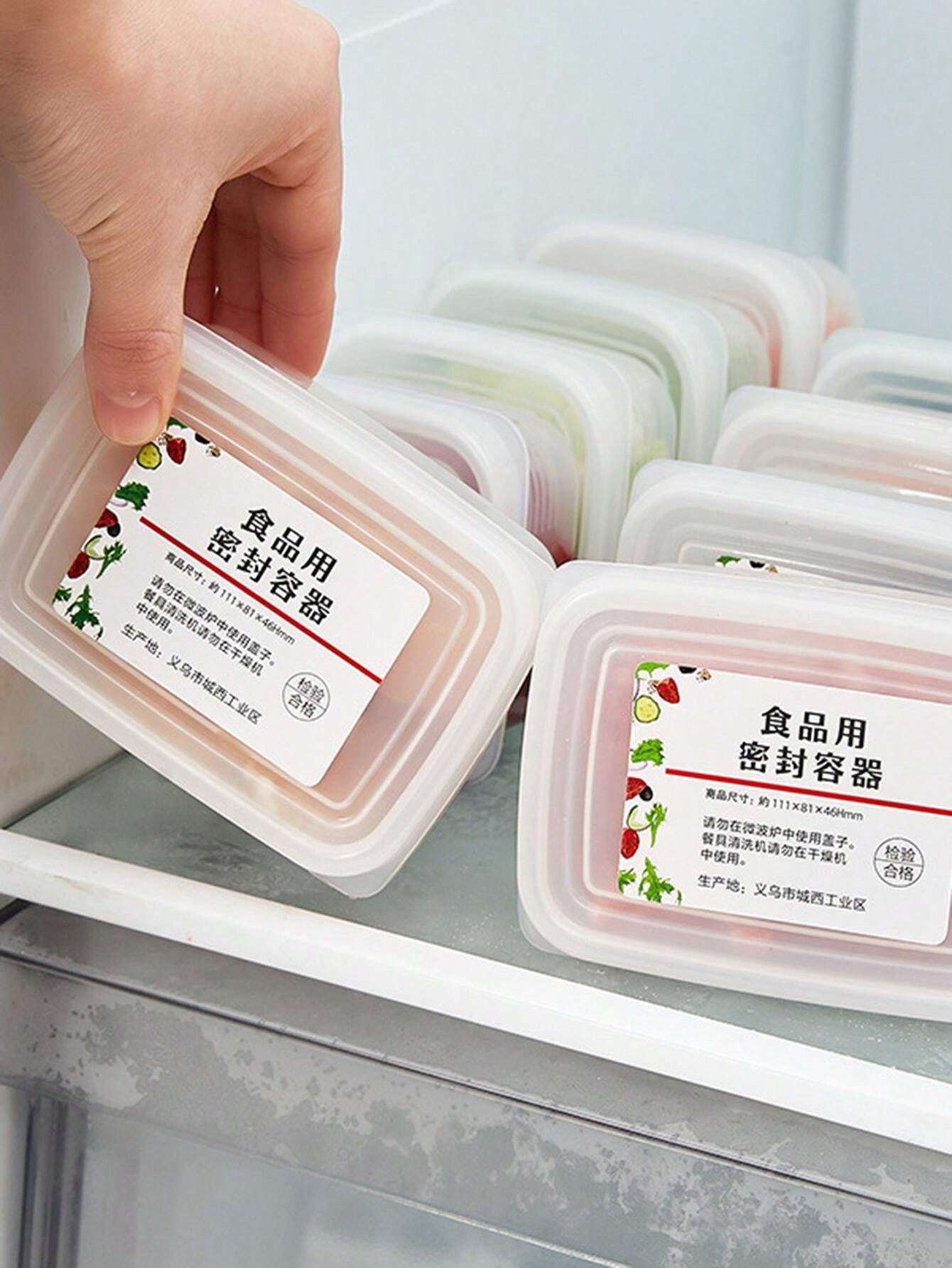 5pcs Fridge Storage Box, Separation Container For Freshness And ...