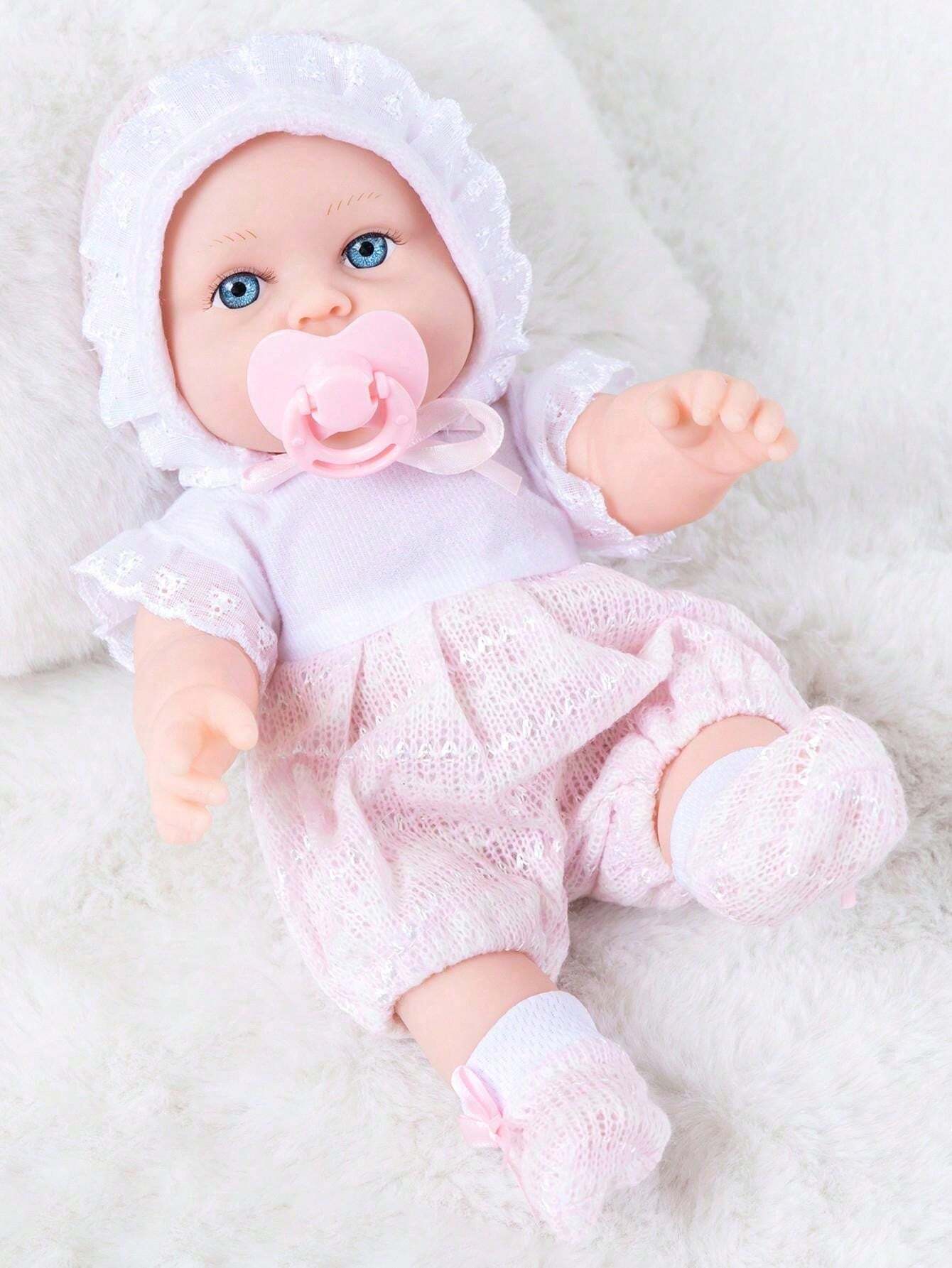 Boneca Realista de 30cm, Boneca de Vinil Macio, Boneca de Pelúcia Fofa ...