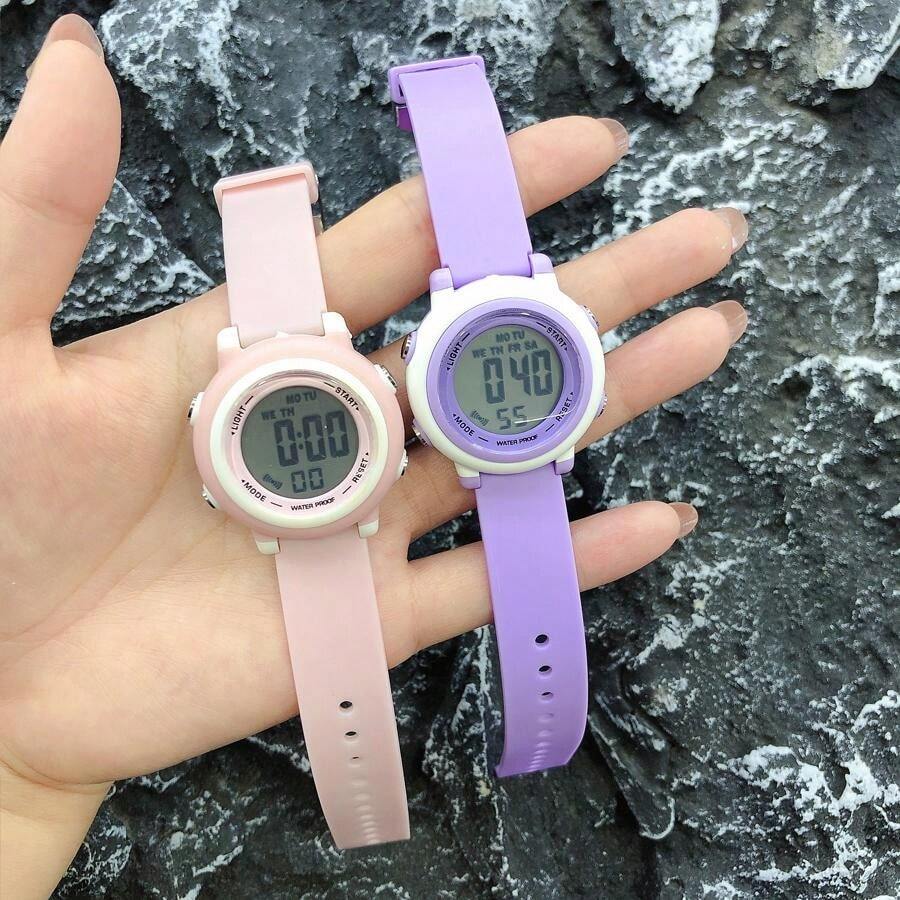 Reloj digital elegante para estudiantes, niños y niñas, con luz ...