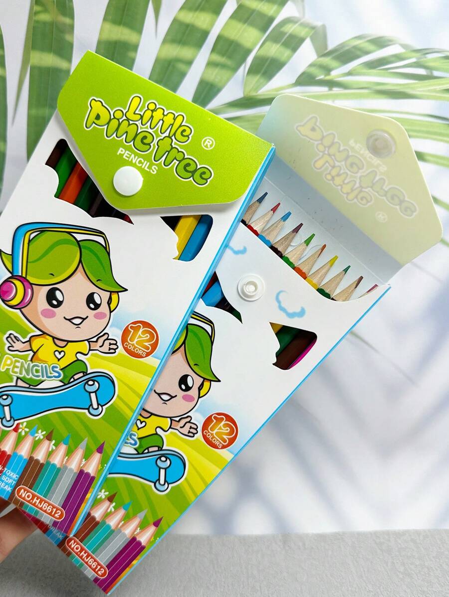 12 Cute Cartoon Colored Pencils For Students To Draw, Doodle, And ...