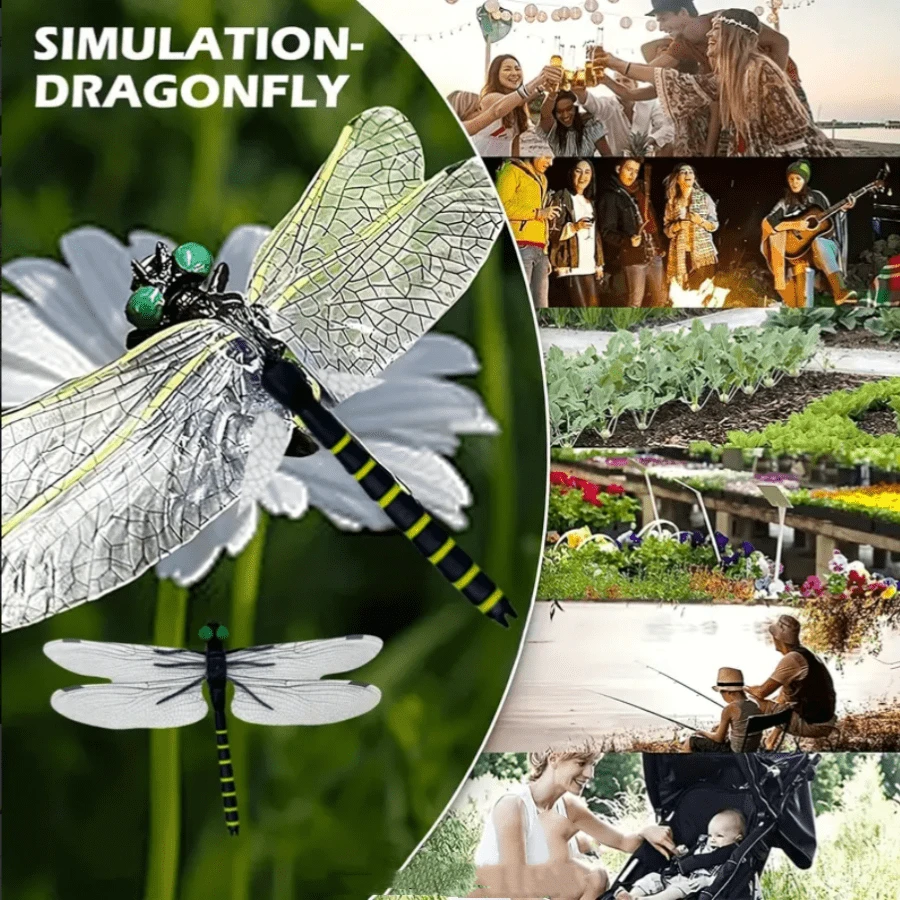 Energetic Dragonfly Mosquito Repellent - Adult PVC Garden Decoration ...