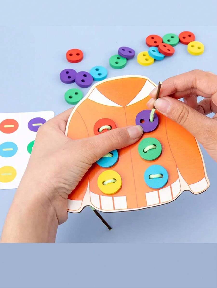 Enhance Your Child's Life Skills With This Fun DIY Threading Button ...